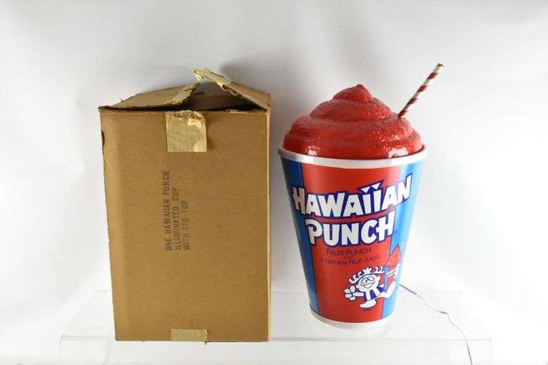Hawaiian Punch Light Up Advertising Drink Display with Box - Matthew ...