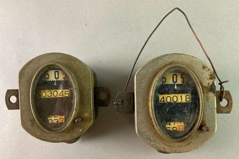 Group of 2 Ford Model A Speedometer Odometer - Matthew Bullock Auctioneers