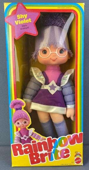 Mattel Rainbow Brite Shy Violet Doll - Matthew Bullock Auctioneers