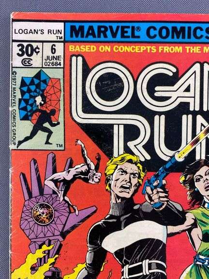 Marvel Comics Logans Run No. 6 Comic Book - Matthew Bullock Auctioneers