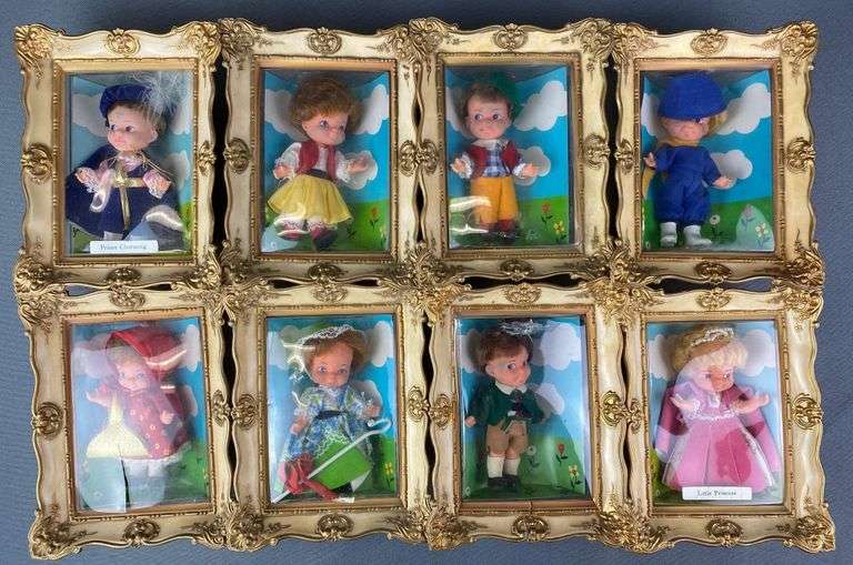 Group of 8 Arnold Hutter Nursery Rhyme Frame Dolls - Matthew Bullock ...