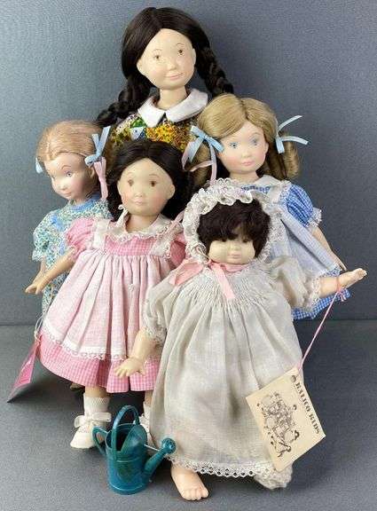 Group of Suzanne Gibson Kalico Kids Dolls and Book - Matthew Bullock ...