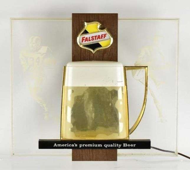 Vintage Falstaff Light Up Advertising Motion Beer Sign - Matthew ...
