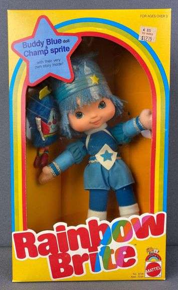 Mattel Rainbow Brite Buddy Blue Doll and Champ Sprite - Matthew Bullock ...