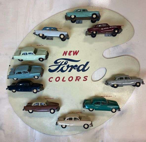 Vintage Ford Dealership Promo Car Advertising Display Sign - Matthew ...