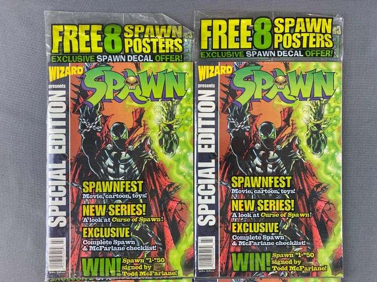 Group of 4 Wizard Special Edition Spawn Comic Books - Matthew Bullock ...