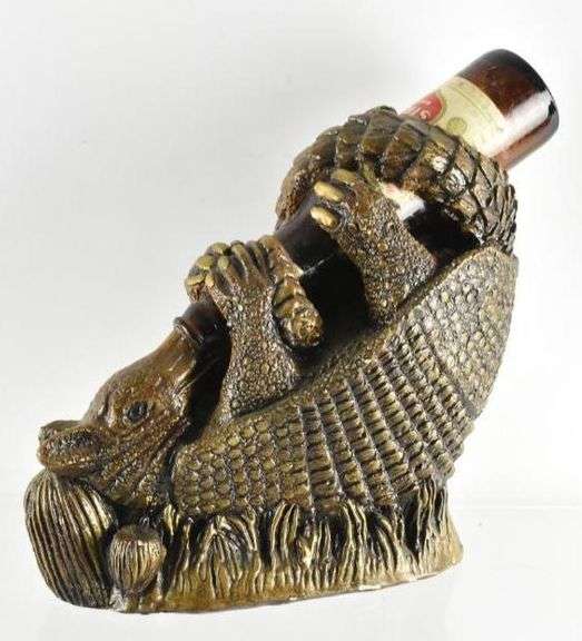 Vintage Lone Star Beer Armadillo Chalk Back Bar Statue - Matthew ...