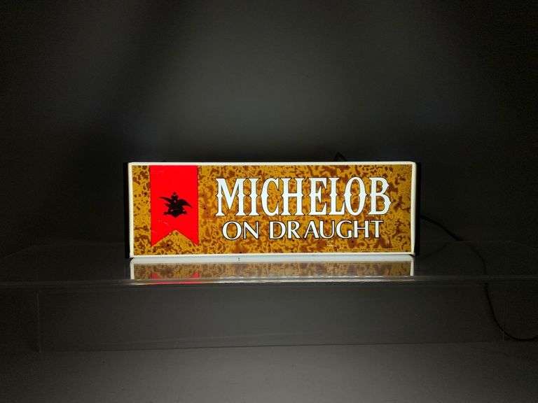 Michelob on Draught Light Up Advertising Beer Sign - Matthew Bullock ...