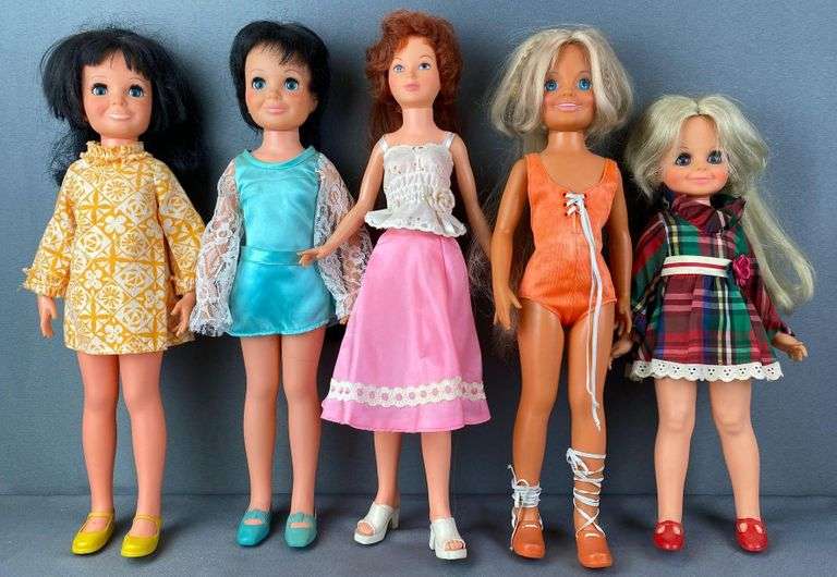 Group Of 5 Ideal Toy Crissy And Her Friends Dolls Matthew Bullock