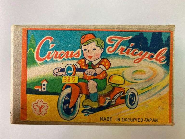 Circus Tricycle Wind Up with Box - Matthew Bullock Auctioneers