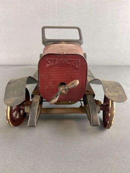 Structo pressed steel Stutz Bearcat Racecar wind-up toy - Matthew ...