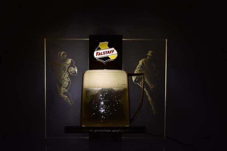 Vintage Falstaff Light Up Advertising Motion Beer Sign - Matthew ...