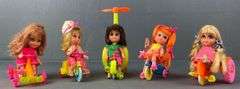 Group of 5 Mattel Skediddle Kiddle Dolls - Matthew Bullock Auctioneers