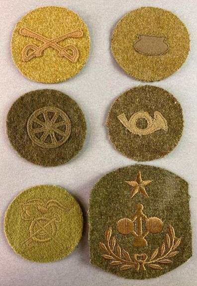 Group of 6 WW1 Specialty Patches - Matthew Bullock Auctioneers