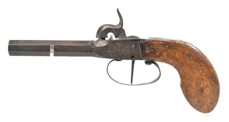 Antique Percussion Boot Pistol - Matthew Bullock Auctioneers