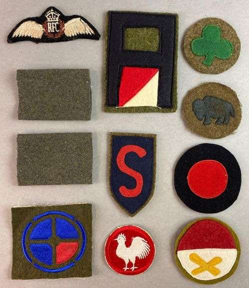 Group of WW1 Patches - Matthew Bullock Auctioneers