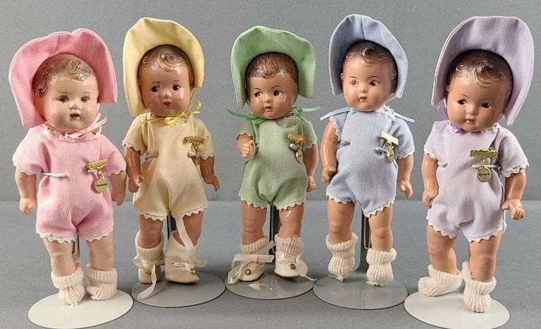 Madame Alexander Dionne Quintuplets dolls - Matthew Bullock Auctioneers