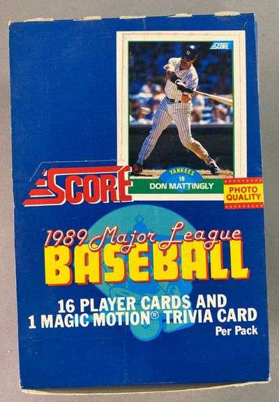 Group Of 5 1989 Score Baseball Card Pack Full Boxes - Matthew Bullock 