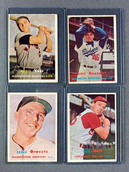 Group Of 42 1957 Topps Baseball Cards - Matthew Bullock Auctioneers