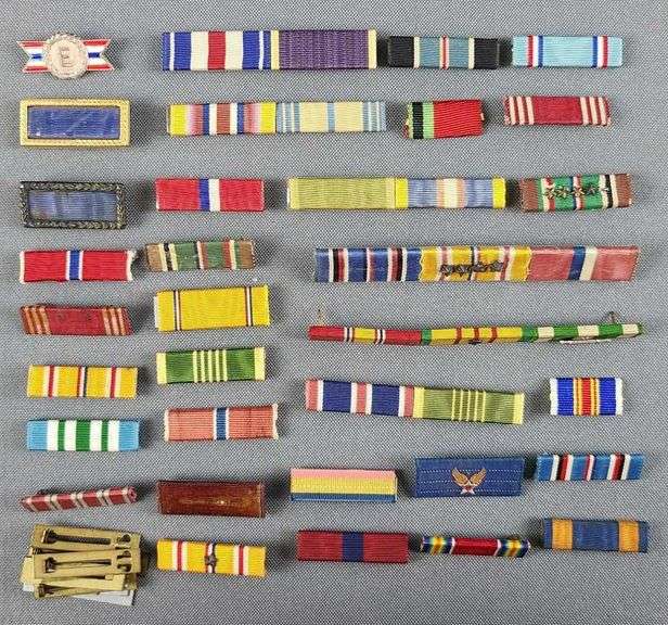 Large Group of WW2 Ribbons - Matthew Bullock Auctioneers