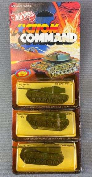 Group of 3 Mattel Hot Wheels Action Command Tanks - Matthew Bullock ...