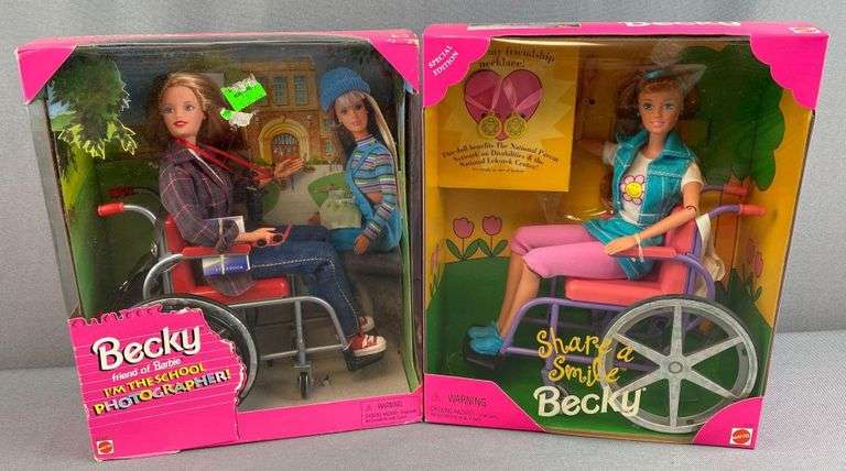 Group of 2 Becky Barbie Fashion Dolls - Matthew Bullock Auctioneers