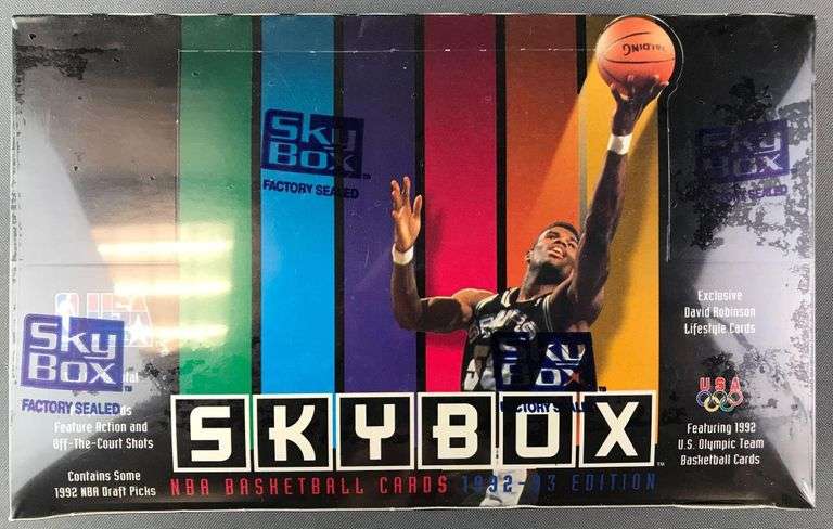 1992 Skybox Basketball Series 1 Sealed Box - Matthew Bullock Auctioneers