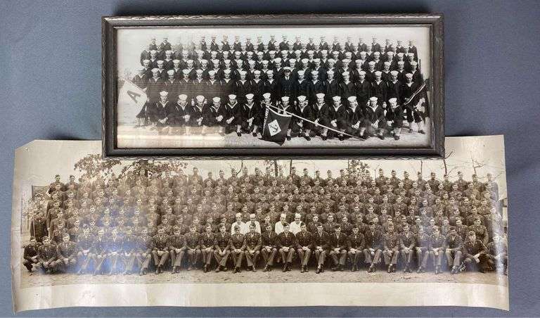 Group of 2 WW2 Army and Navy Graduation Photos - Matthew Bullock ...