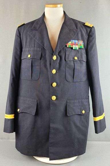 US Army Armored Lieutenant Colonel Dress Blue Tunic - Matthew Bullock ...