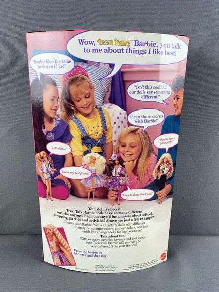 Teen Talk Barbie Fashion Doll - Matthew Bullock Auctioneers