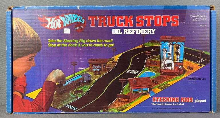 Mattel Hot Wheels Steering Rigs Oil Refinery Playset - Matthew Bullock ...
