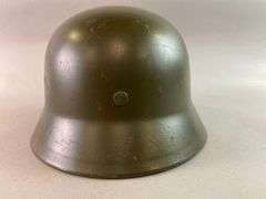 Post WW2 Finnish M55 Helmet - Matthew Bullock Auctioneers