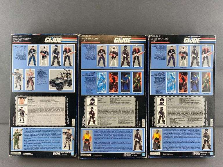 Group of 3 G.I. Joe Hall of Fame action figures - Matthew Bullock ...
