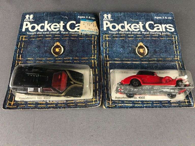 Group of 2 Tomy Pocket Cars die-cast vehicles - Matthew Bullock Auctioneers