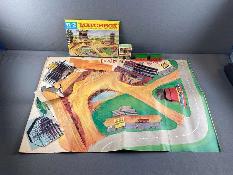 Matchbox Roadway Series Building Construction Site and Buildings ...