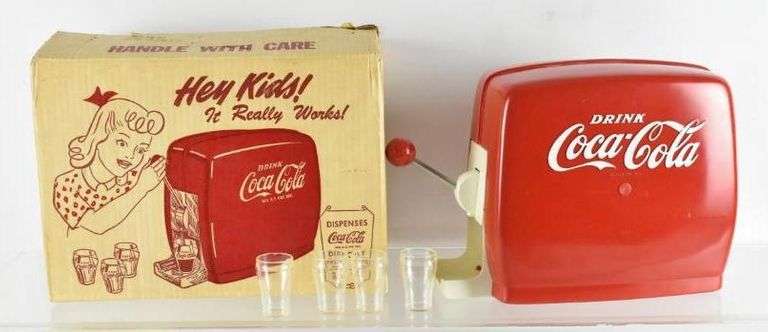 Vintage Coca Cola Toy Soda Dispenser - Matthew Bullock Auctioneers