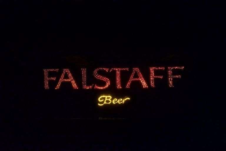 Vintage Falstaff Light Up Advertising Fiber Optic Motion Beer Sign ...
