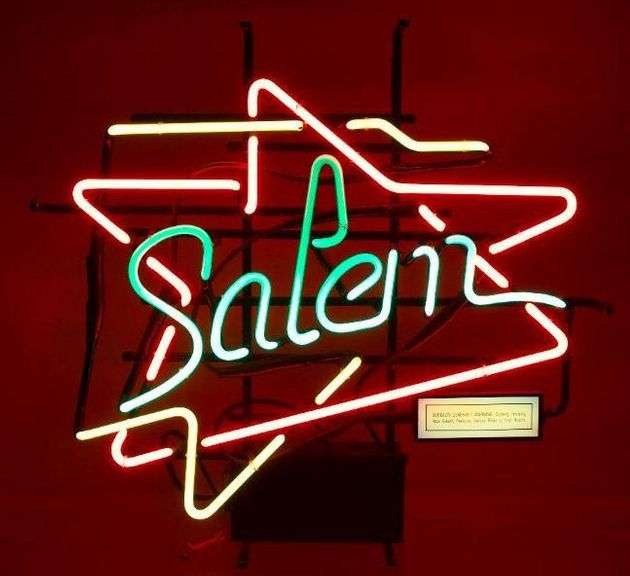 Salem Cigarettes Light Up Advertising Neon Sign - Matthew Bullock ...