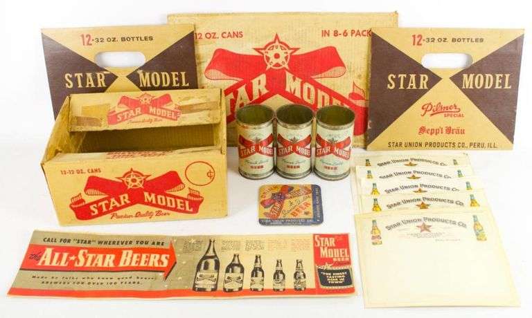 Group of Vintage Star Model Beer Advertising Items - Matthew Bullock ...
