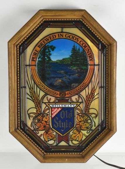 Vintage Old Style Light Up Advertising Motion Beer Sign - Matthew ...