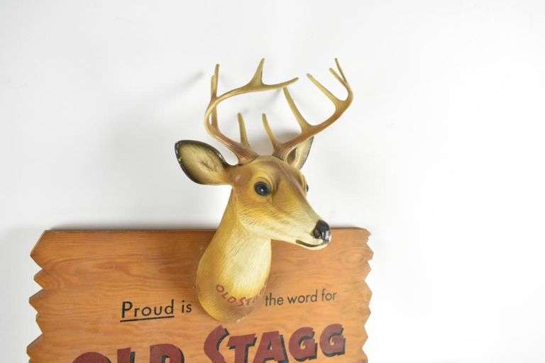 Vintage Old Stagg Bourbon Advertising Stagg Sign - Matthew Bullock ...