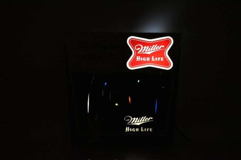 Vintage Miller High Life Light Up Advertising Bouncing Ball Motion Beer ...
