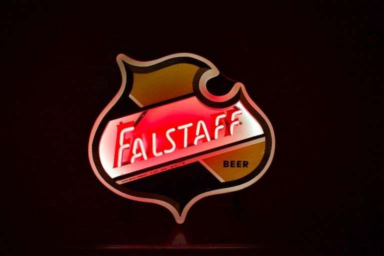 Vintage Falstaff Light Up Advertising Neon Beer Sign - Matthew Bullock ...