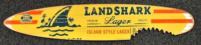 Landshark Lager Advertising Shark Bite Surfboard Sign - Matthew Bullock ...