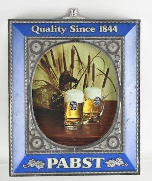 Vintage Pabst Blue Ribbon Light Up Advertising Beer Sign - Matthew ...