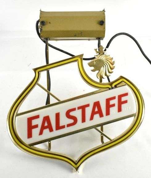 Vintage Falstaff Beer Light Up Advertising Neon Sign - Matthew Bullock ...