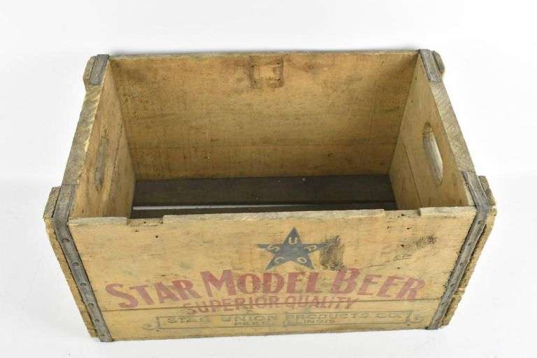 Vintage Star Model Beer Advertising Wood Crate - Matthew Bullock ...