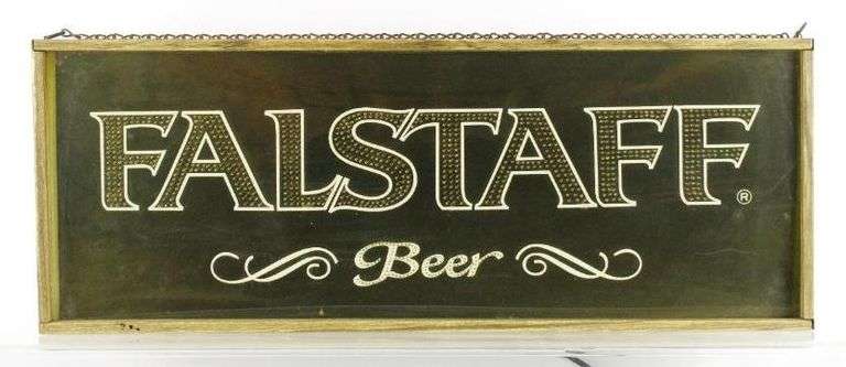 Vintage Falstaff Light Up Advertising Fiber Optic Motion Beer Sign ...