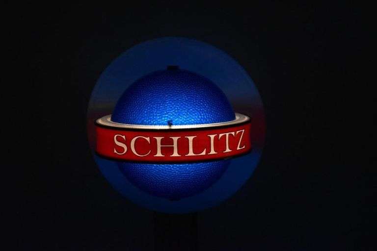 Vintage Schlitz Beer Light Up Advertising Rotating Motion Sign ...