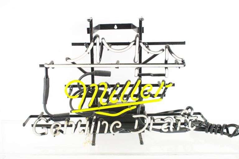Miller Genuine Draft Light Up Advertising Neon Beer Sign - Matthew ...